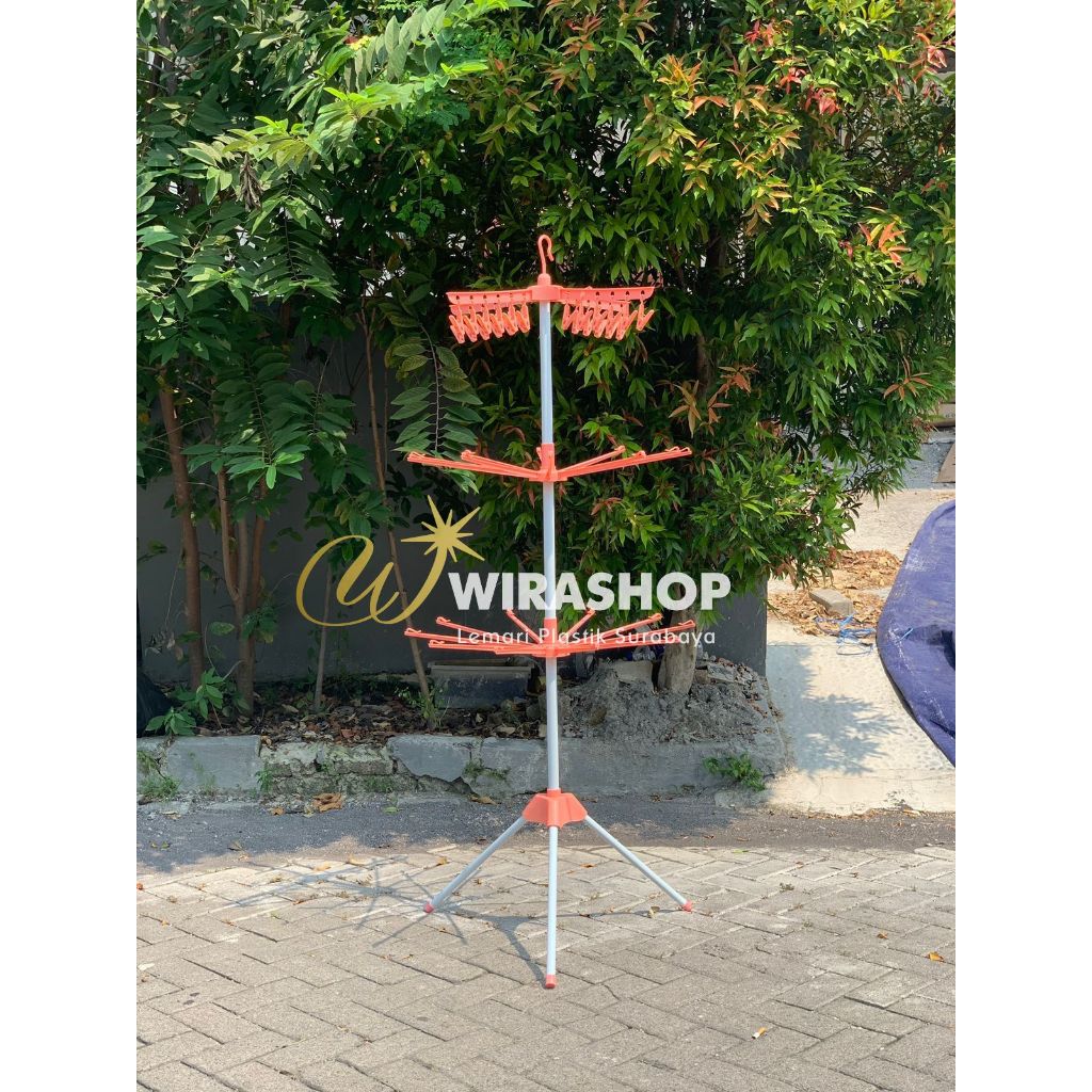 Jual Rak Jemuran Menara/Jemuran Handuk Baju Kaos Kaki Bayi Stand Hanger ...