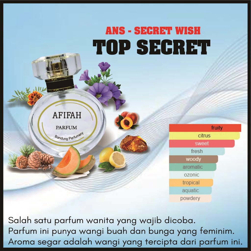 Jual Parfum Top Secret ( ANS - SCRET WISH ) bandung parfum | Shopee ...