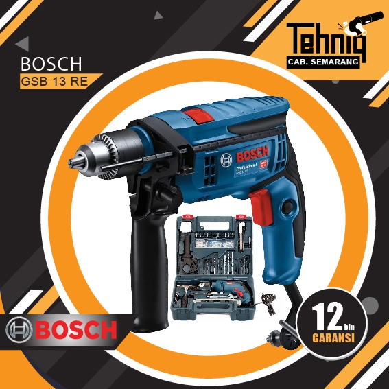 Jual Mesin Bor Tembok Kayu & Besi Bosch GSB 13 RE Impact Drill 13mm ...
