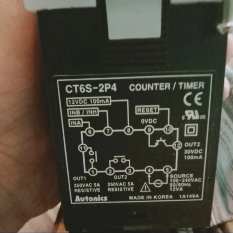 Jual COUNTER/TIMER AUTONICS CT6S-2P4 ORIGINAL ASLI | Shopee Indonesia