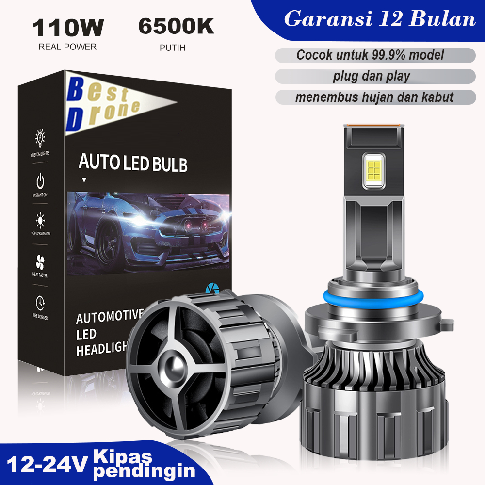 Jual 2pcs 110W 28000LM H4 Lampu LED Mobil H1 H3 H7 H11 H11 9005 HB3 9006 HB3 9012 HIR2 H8 H9 H16 ...