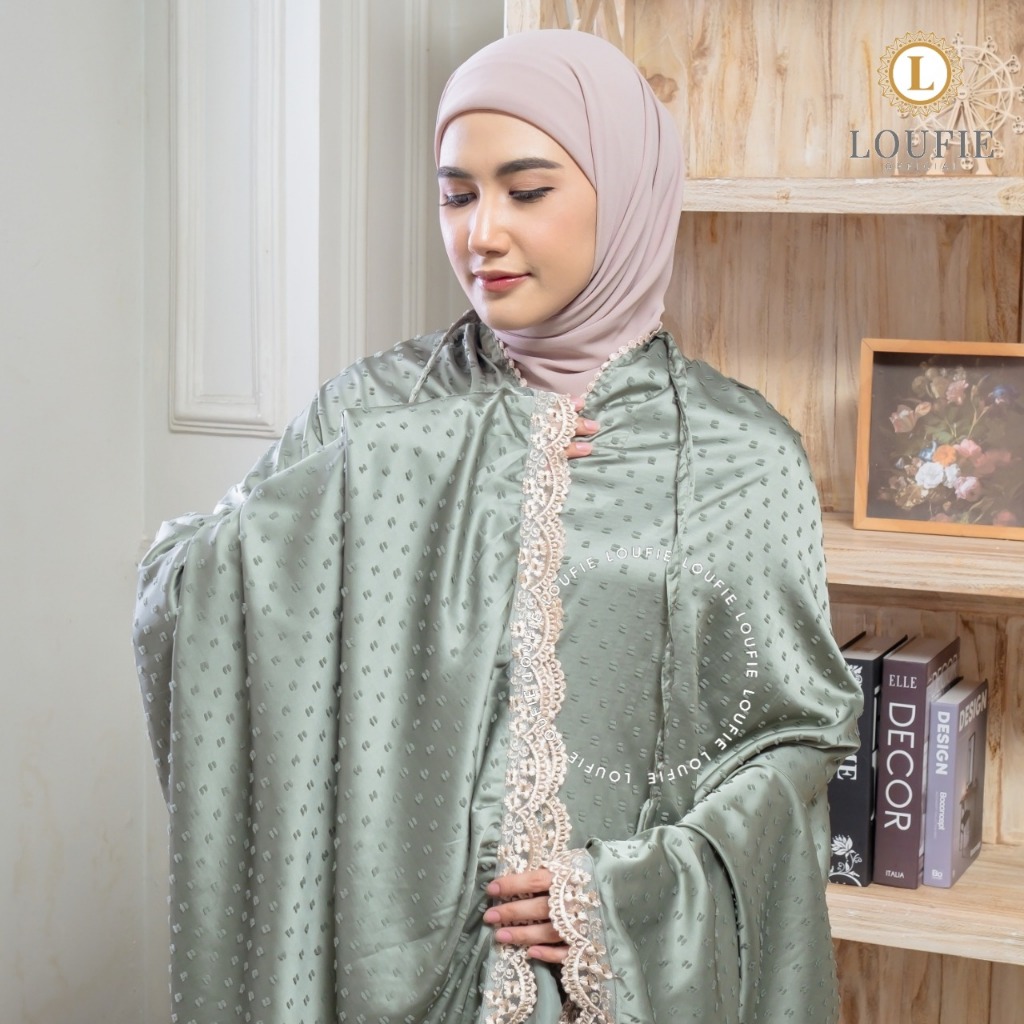 Jual Loufie - Mukena Dewasa Silk Uragiri 2 In 1 Renda Ayzara Mewah ...