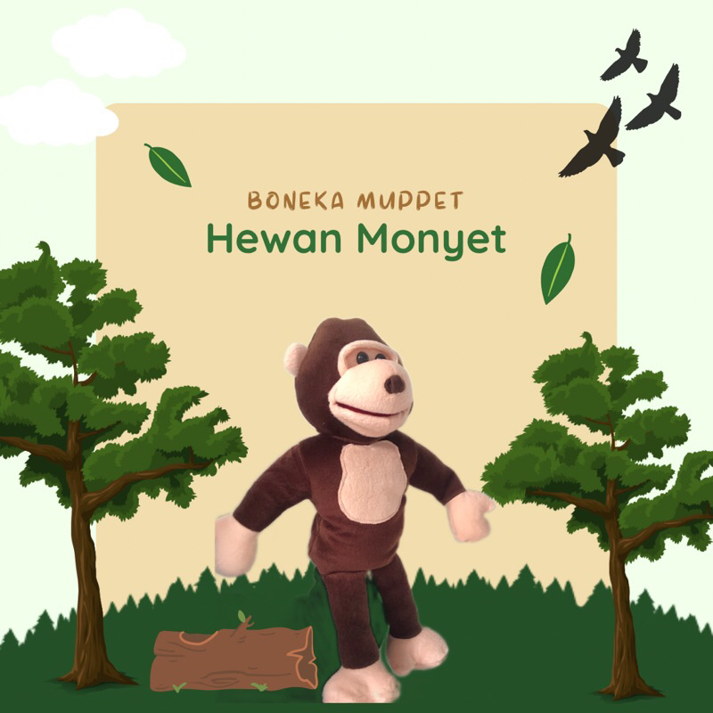 Jual Hand Puppet Bekantan Monyet /Buket Boneka Edukasi Mainan Anak ...