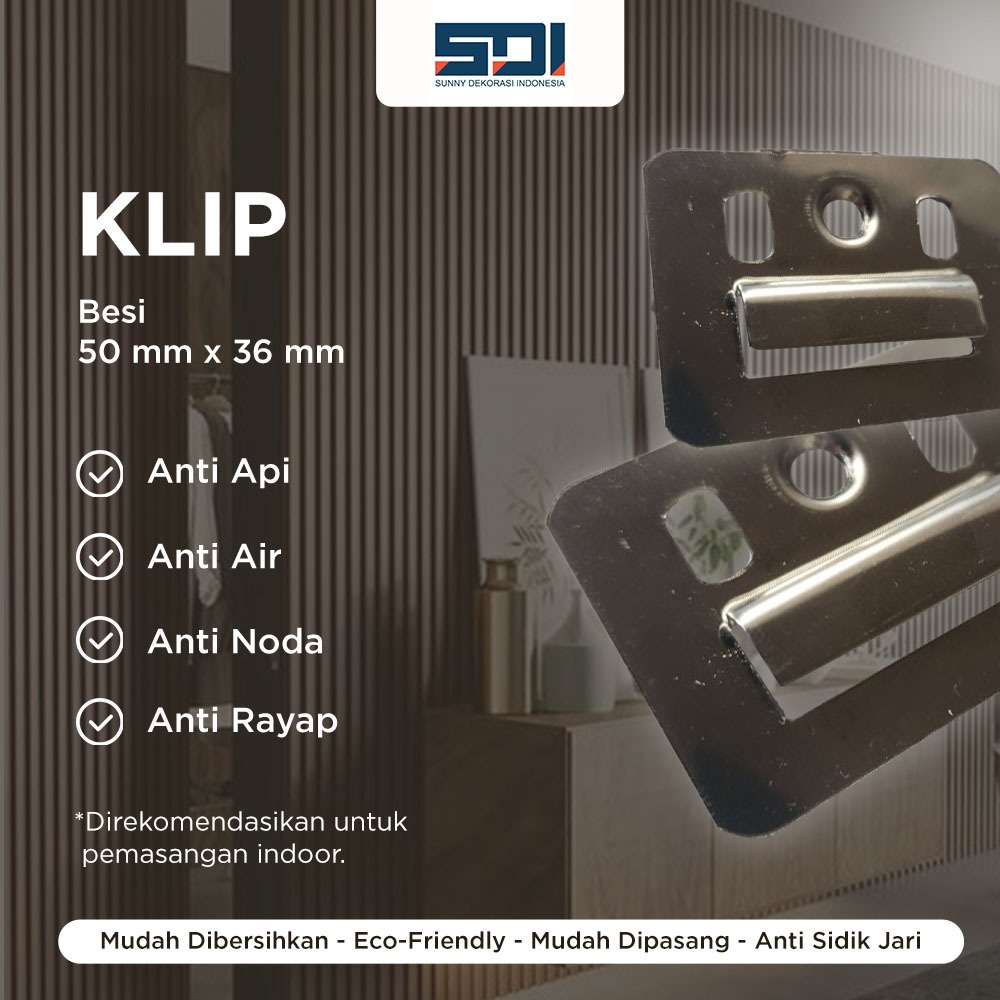 Jual PROMO!!! KLIP WPC WALL PANEL klip penjepit wall panel | Shopee ...