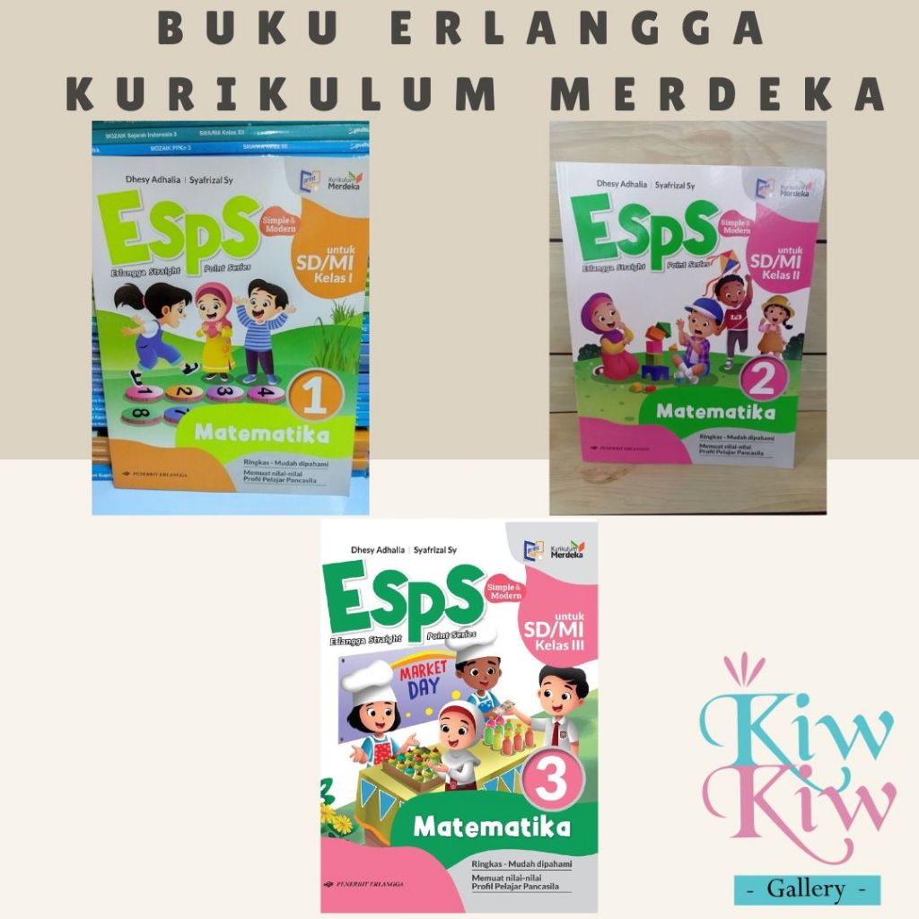 Jual Buku ESPS Matematika Kelas 1, 2, 3 SD/MI Kurikulum Merdeka - Erlangga | Shopee Indonesia