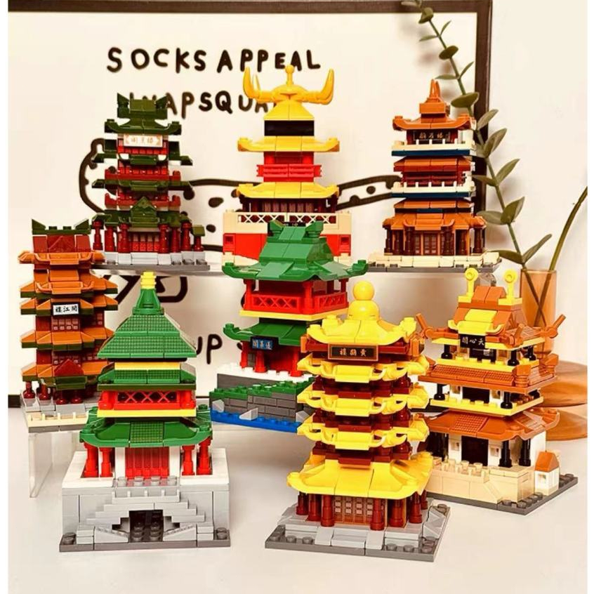 Jual Bricks Toy Rumah Building Block Chinese Architecture Nano Balok ...