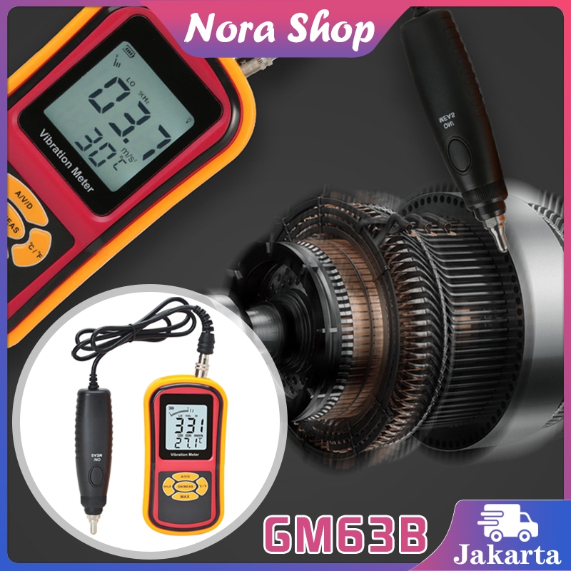 Jual Vibrometer GM63B Alat Ukur Getaran Frekuensi Vibration Meter Digital Pengukur Getaran ...