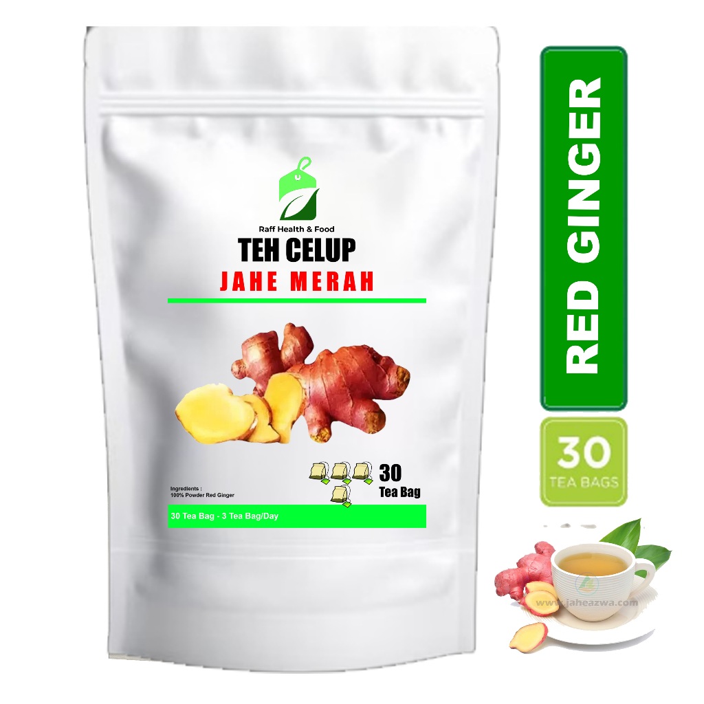 Jual Teh Jahe Merah Instan Isi 30 Tea Bag Minuman Daya Tahan Tubuh Jahe ...