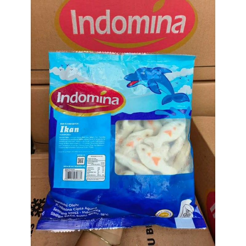 Jual indomina bentuk ikan 500gr/bakso karakter bentuk ikan indomina ...