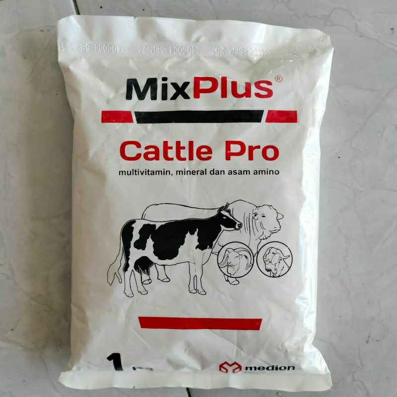 Jual Mixplus Cattle Pro 1 kg Premix Penggemukan dan nafsu pakan sapi ...