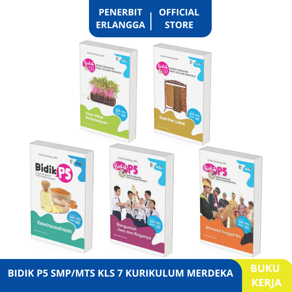 Jual [Erlangga Official] Bidik P5 Smp/Mts Kelas 7 - Kurikulum Merdeka | Shopee Indonesia