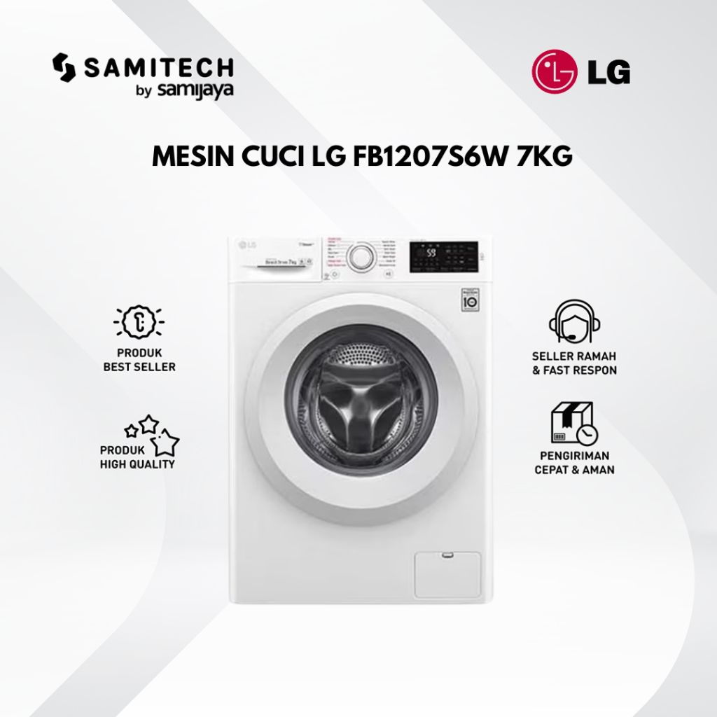 Jual MESIN CUCI FL LG FB1207S6W 1207S6W 7KG | Shopee Indonesia