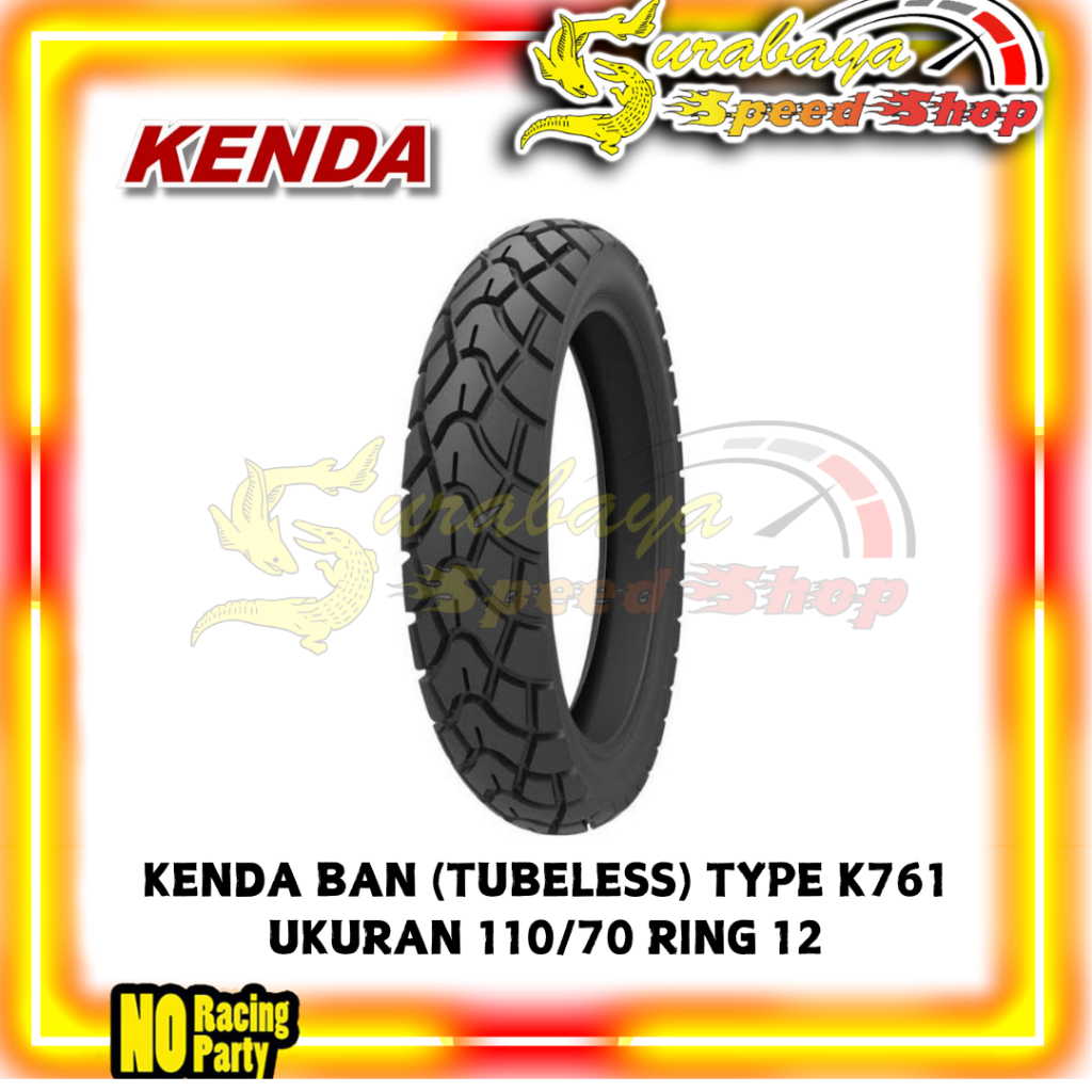 Jual Ban Motor Kenda Tipe K761 Tubeless Ring 12 Ukuran 110/70 Untuk Motor Vespa Dan Motor Custom ...