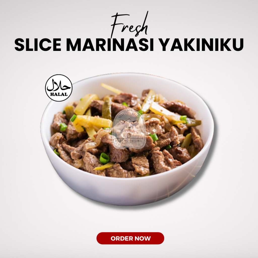 Jual Daging Slice Marinasi Yakiniku Fresh Halal 500gr | Shopee Indonesia
