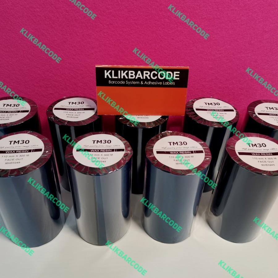 Jual PITA RIBBON BARCODE SONY WAX RESIN SIGNATURE SSWR/TM30 110 X 300 ...