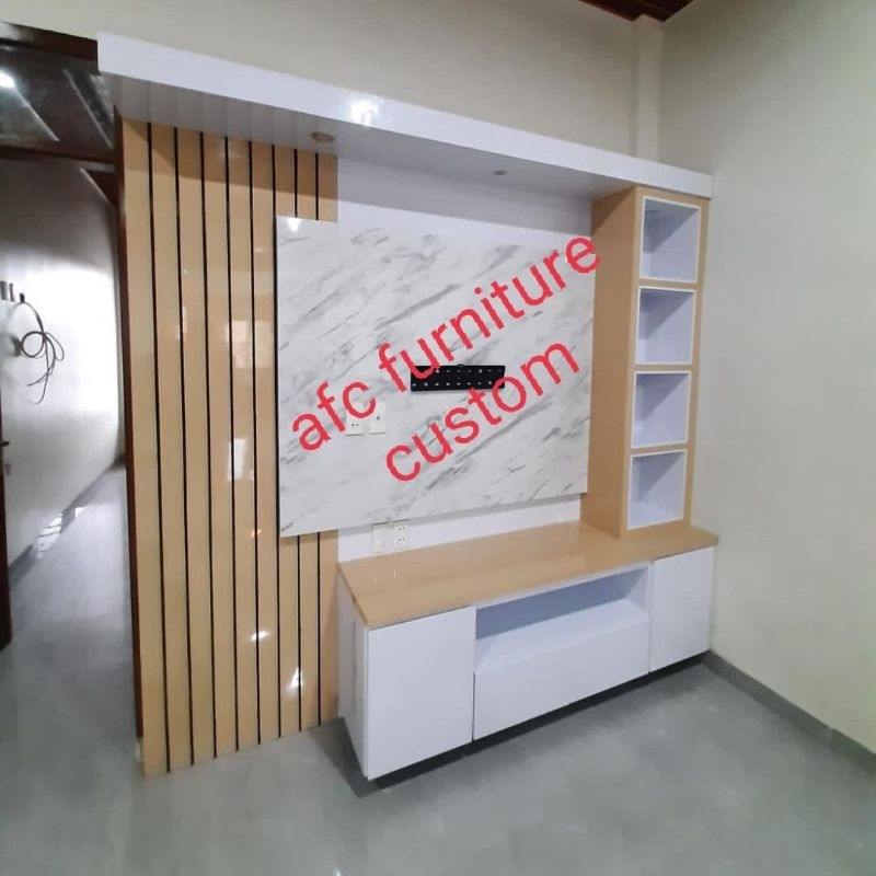 Jual CUSTOME BADROP/BACKDROP TV MINIMALIS HPL MULTIPLEKS HARGA PER ...