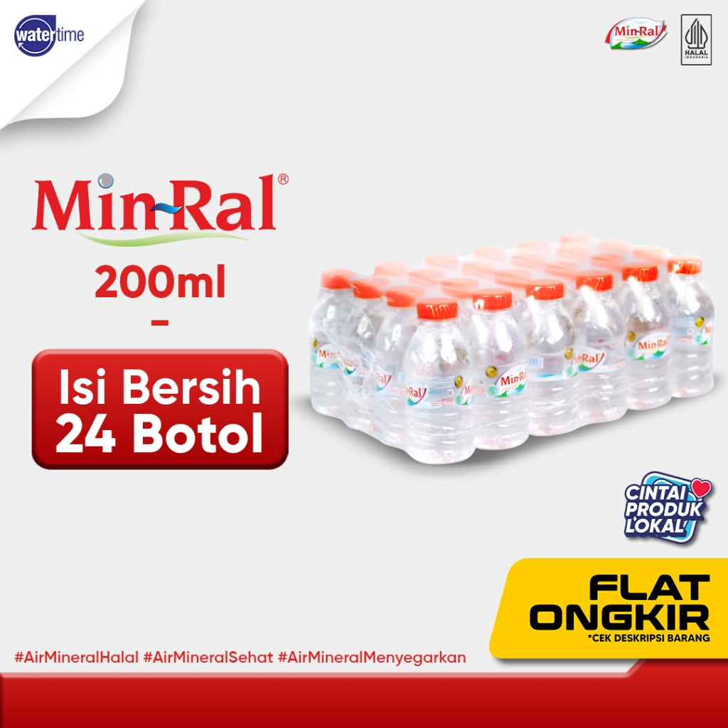 Jual MINRAL Botol 200ML isi 24 botol | Shopee Indonesia