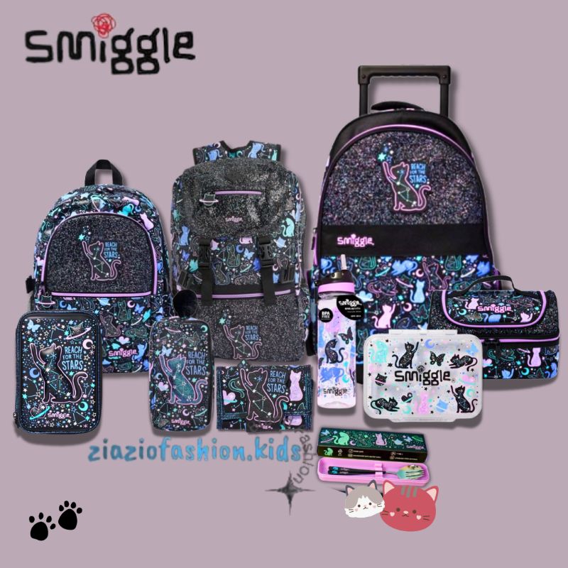 Jual SMIGGLE SET BACKPACK STARY CAT | Shopee Indonesia