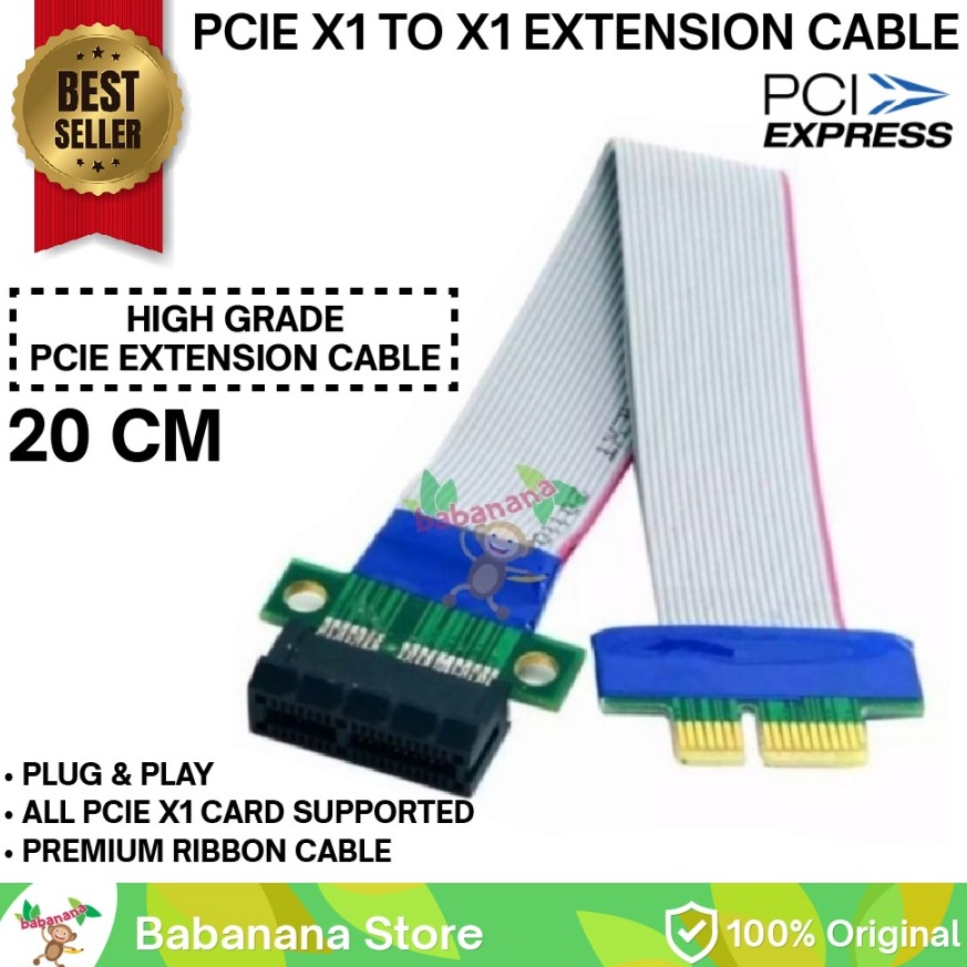 Jual Bagus Dipakai PCIEXPRESS 1X To 1X Card Extender Converter Cable ...