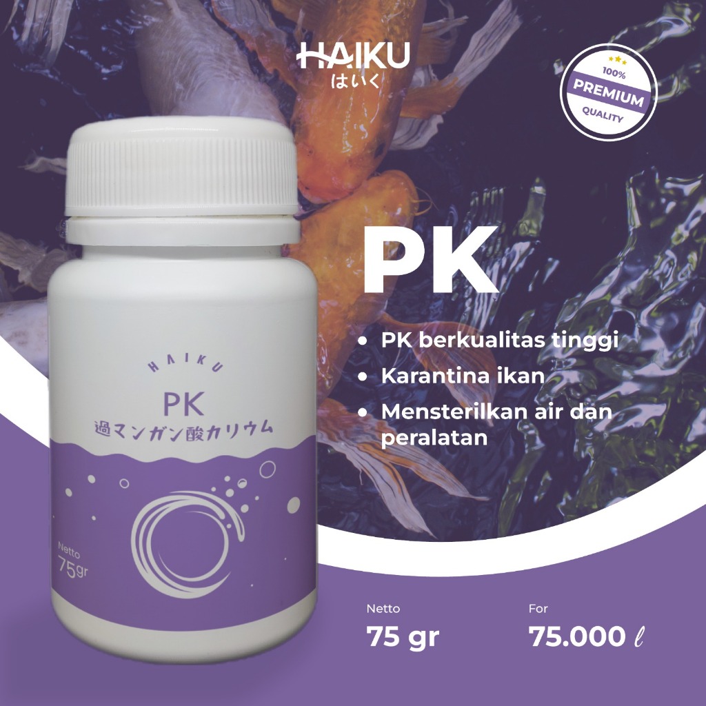 Jual Haiku PK - Obat Ikan Koi Hias Permanganas Kalikus - 75 gram ...