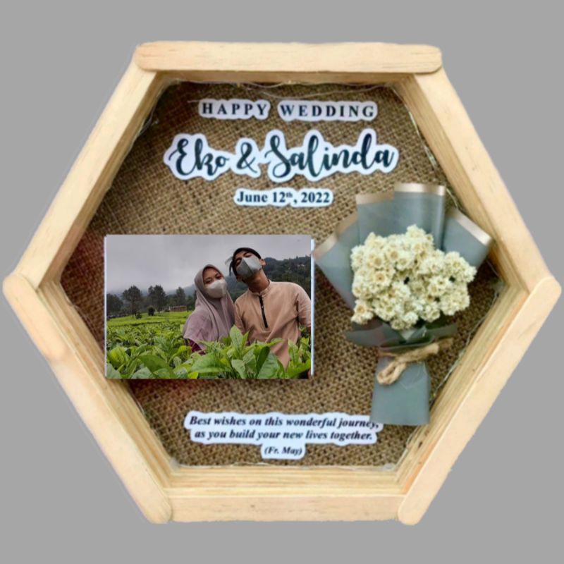 Jual HEXA FRAME BINGKAI HEKAGON KADO ULTAH | Shopee Indonesia