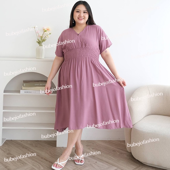 Jual dress mozza polos jumbo ld 130/dress big size/daster polos jumbo ...