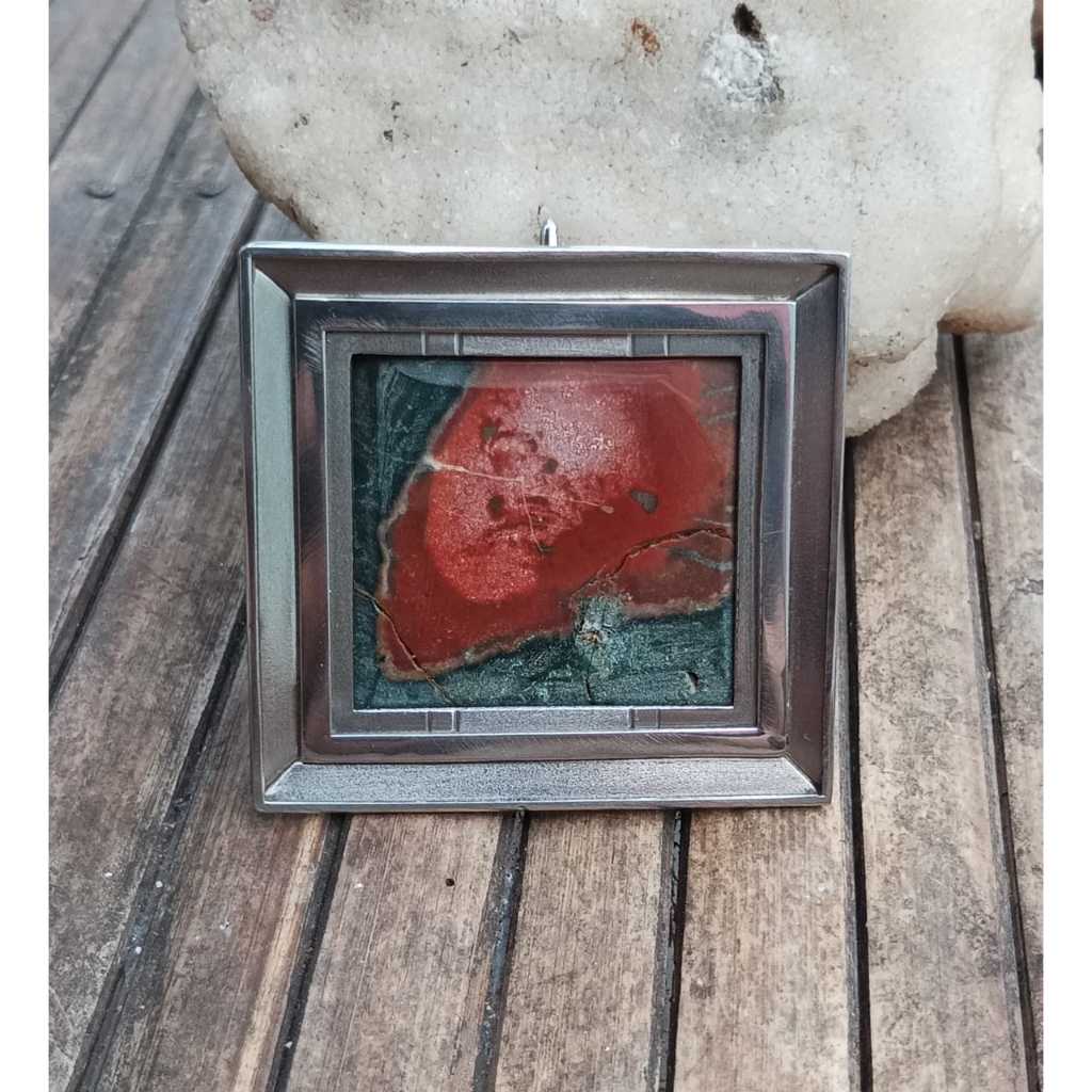 Jual Liontin Plus Pigura Monel Batu Jesper Motif Siluet Cat or Dog ...