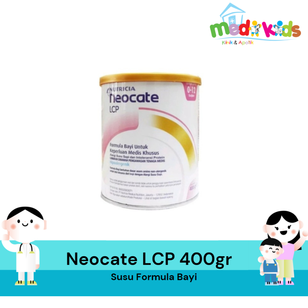 Jual Nutricia Neocate LCP Powder 400gr Susu Bubuk Neocate 0 - 12 Bulan ...