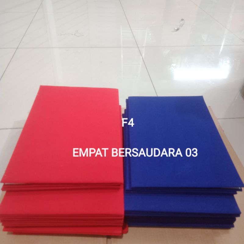 Jual MAP BIRU DAN MERAH POLOS UKURAN:F4, A4 READY STOK. | Shopee Indonesia