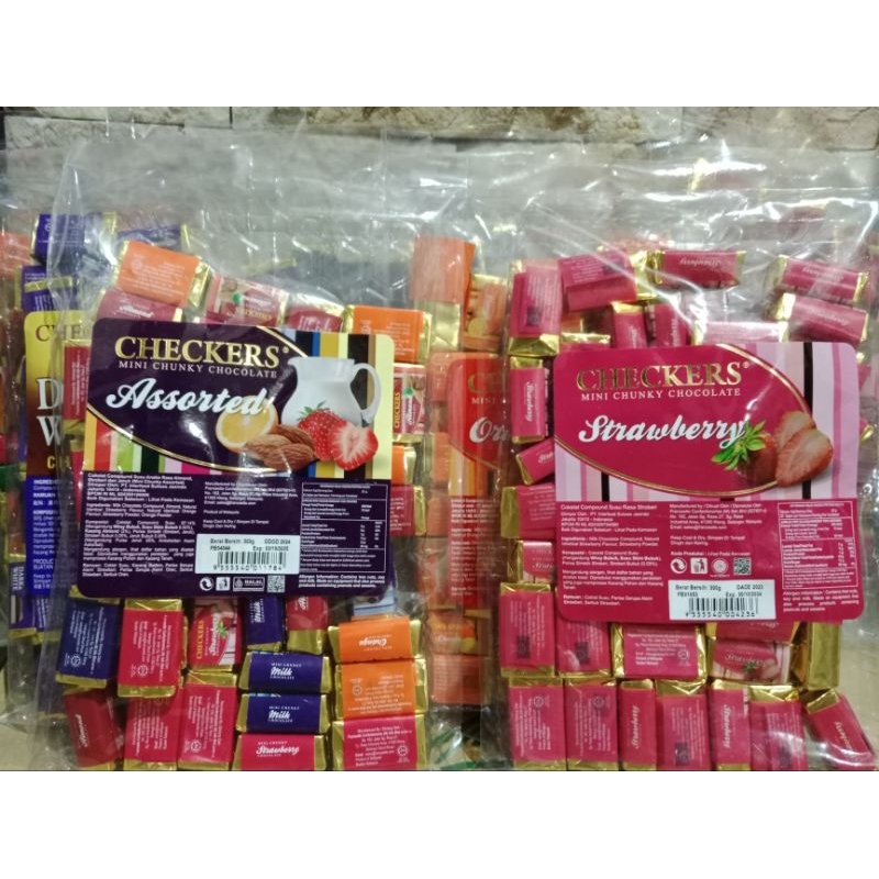 Jual Checkers Mini Chuncky 300 gram (isi 40 pcs) | Shopee Indonesia