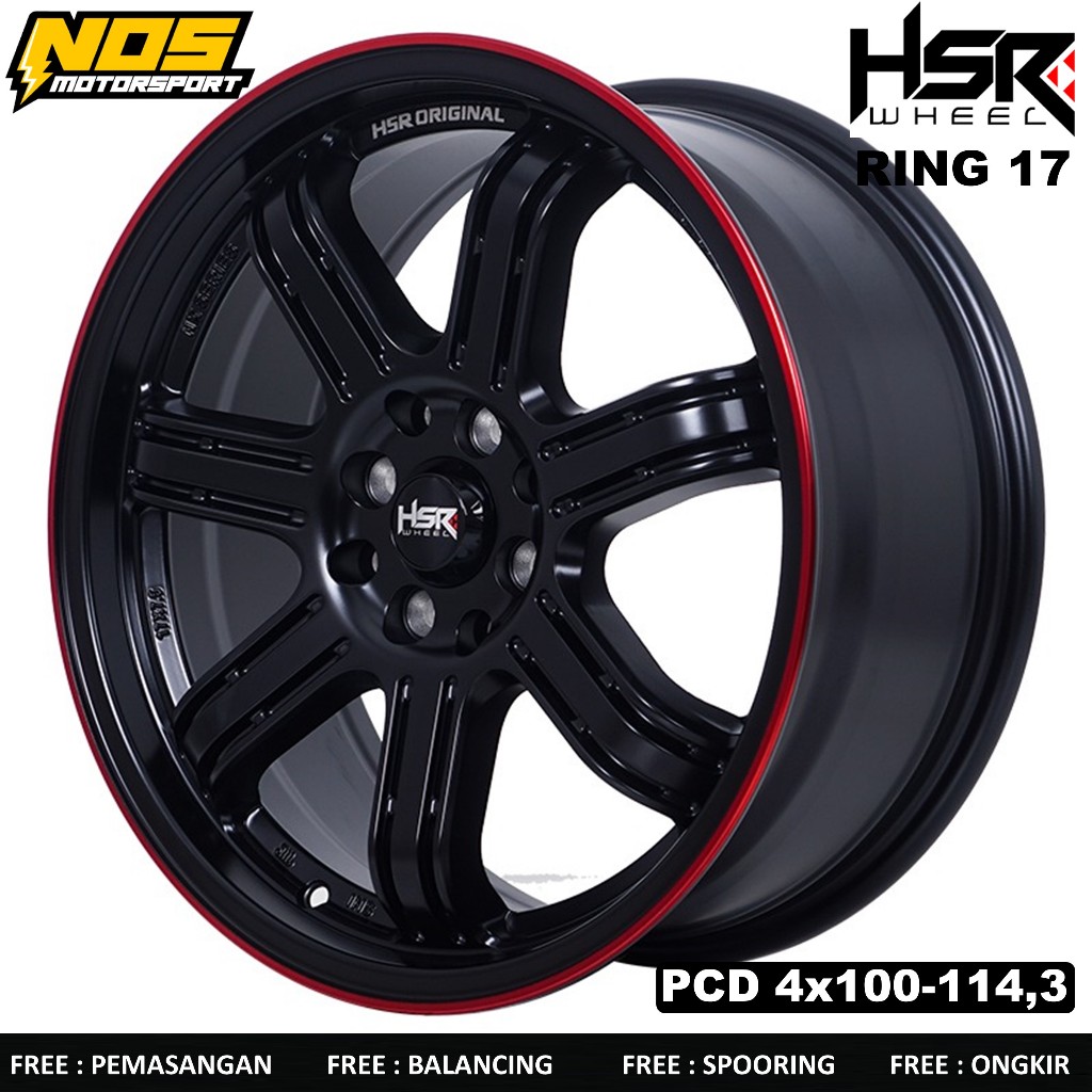 Jual Velg racing palang 7 hsr siak ring 17 lubang baut 4x100 & 4x114,3 lebar 7,5 | Shopee Indonesia