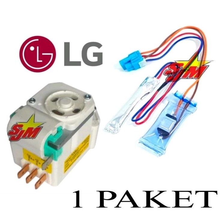 Jual [ 1 Set ] Timer Defrost Bimetal Fuse Kulkas LG 2 Pintu | Shopee ...