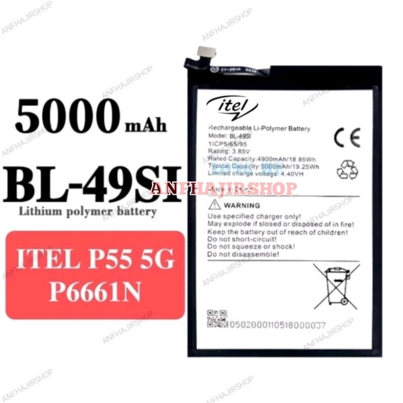 Jual BATRE BATERAI ITEL P55 5G ITEL S25 ULTRA P666LN BL-49SI BATRAI BATTERY iTEL P55 P666LN ...