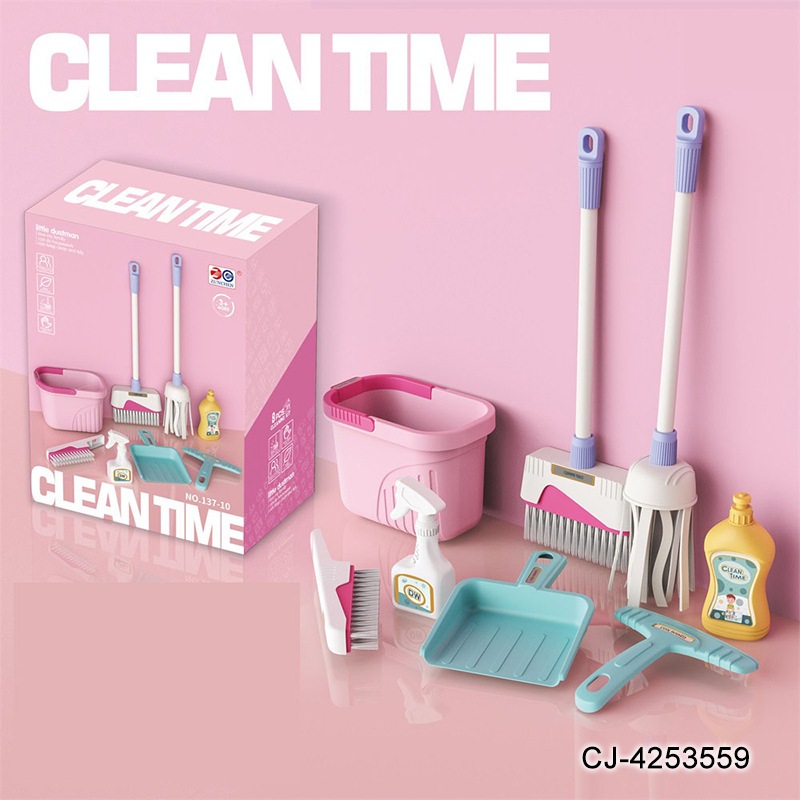Jual Mainan Anak Perempuan Sapu Pel Home Little Helper Cleaning Set Kado 9 Pcs SNI | Shopee ...