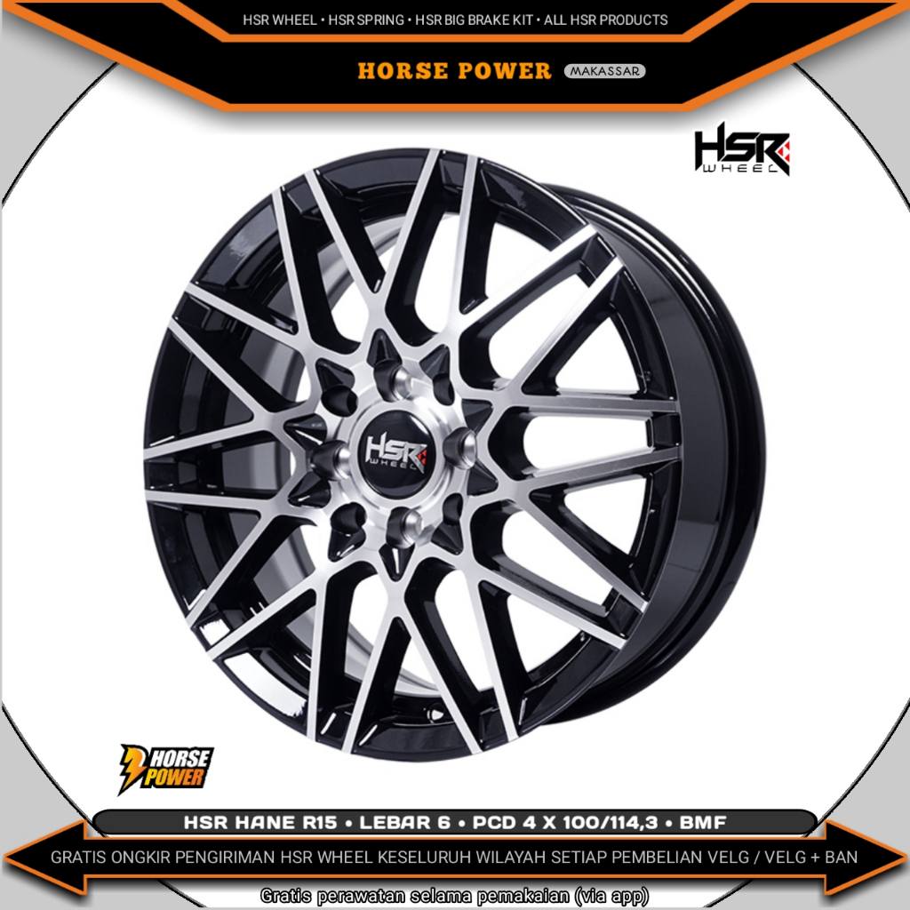 Jual Velg R15 • Mobil 4 Baut Roda • Pcd 4 x 100/114,3 • Hsr Hane ...