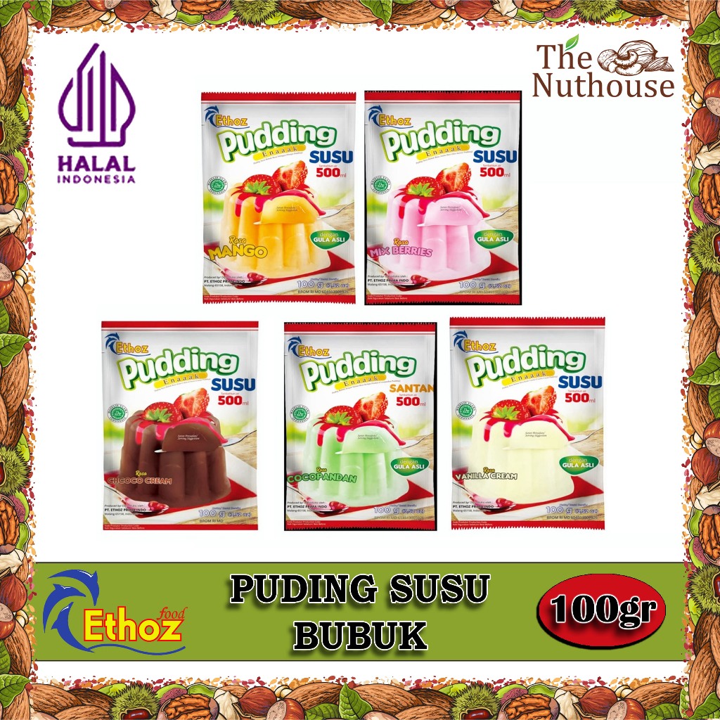 Jual ETHOZ PUDDING Enaaak Puding Bubuk dengan Gula Asli - Rasa Vanilla ...