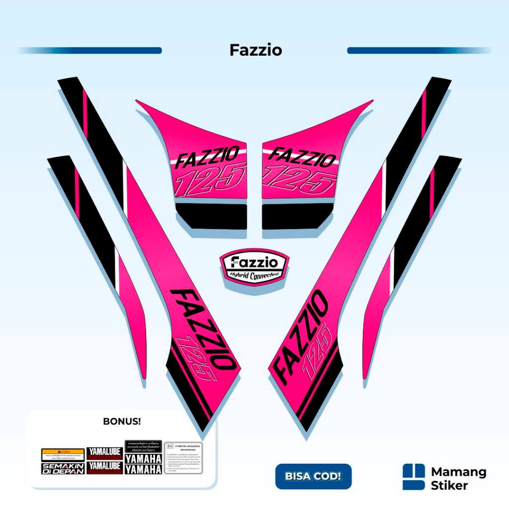 Jual Striping Fazzio Variasi (1) Original Custom Fazio Keren 2022 2023 ...