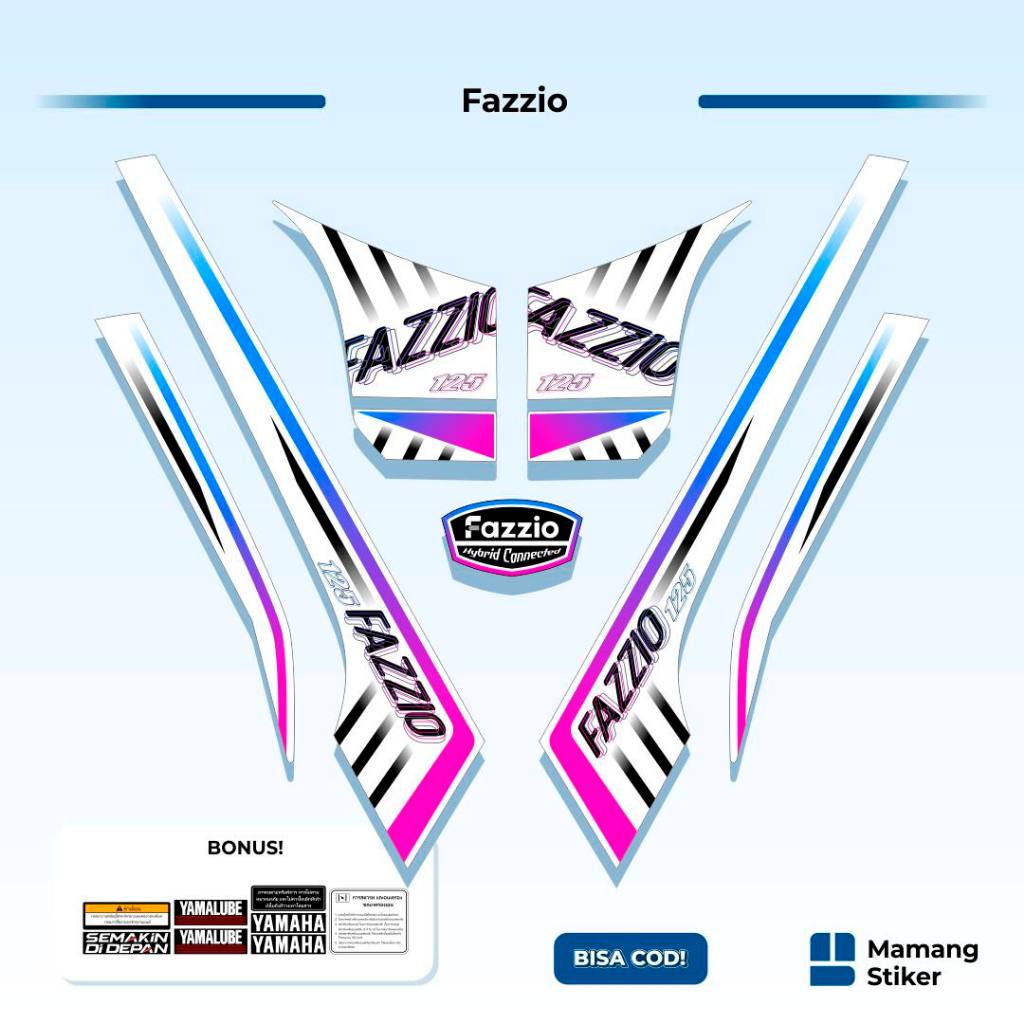Jual Striping Fazzio Variasi (10) Original Custom Fazio Keren 2022 2023 ...