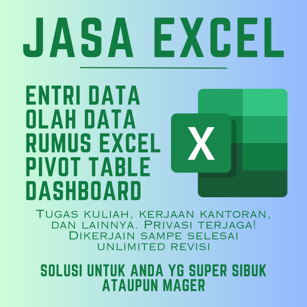 Jual Entri Data / Olah Data / Analisis Data / Dashboard Microsoft Excel ...