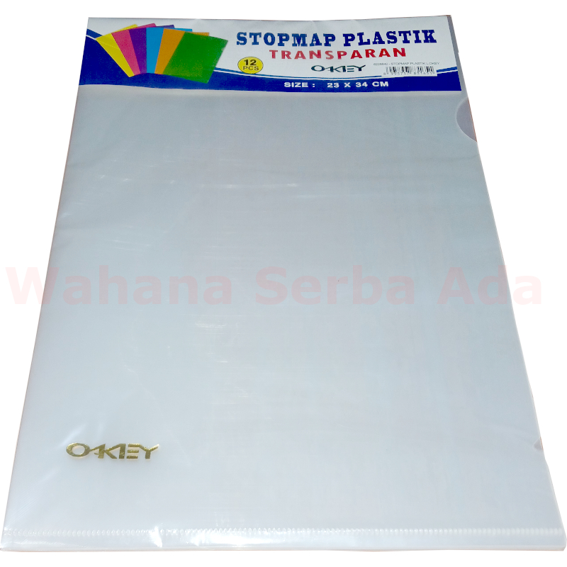Jual Map L Folio F4 OKEY Clear Sleeve Plastik Transparan - 12 pcs | Shopee Indonesia