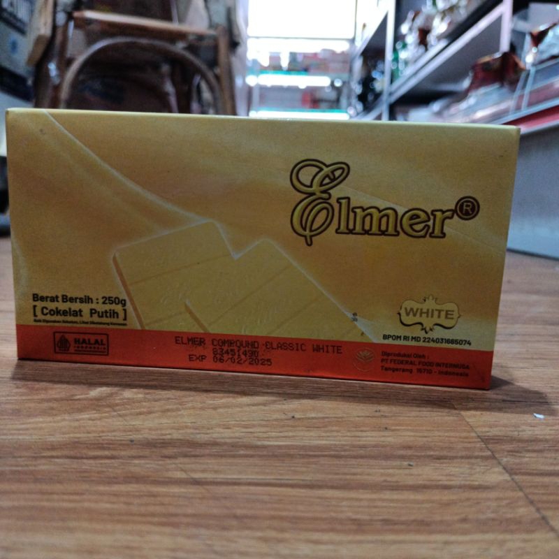 Jual Elmer Compound White 250gram coklat putih | Shopee Indonesia