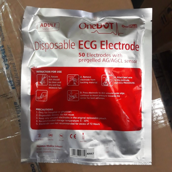 Jual Elektroda Ecg Onemed / Elektroda Dewasa/ Elektroda Anak / One Dot ...