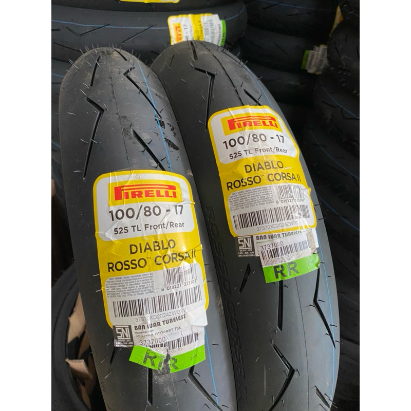Jual Ban pirelli diablo rosso corsa 2 90/80 17 100/80 ring 17 tubless soft compound race ...