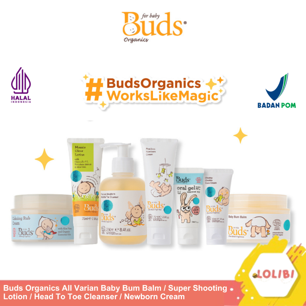 Jual Buds Organics All Varian Baby Bum Balm | Calming Tummy Rub Cream ...