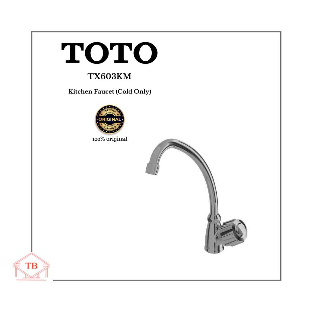 Jual TOTO TX603KM / TX 603 KM - Kran Dapur ( DINGIN ) / Kitchen Faucet ( Cold Only ) / Kran Air ...