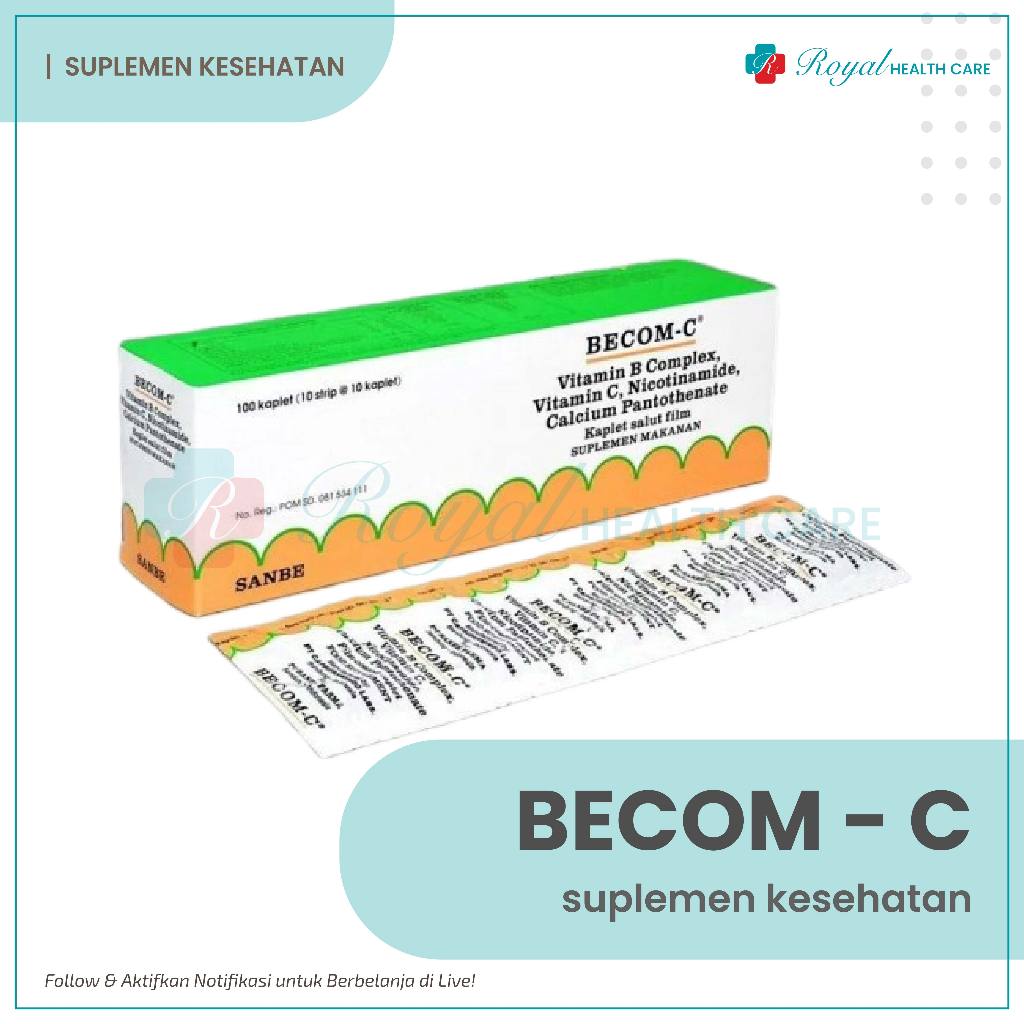 Jual BECOM C STRIP 10 TABLET Membantu Memenuhi Kebutuhan Multivitamin ...