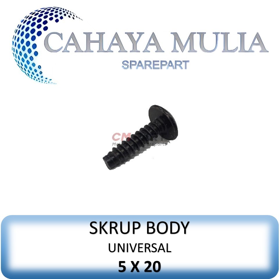 Jual Baut Sekrup Skrup Body Yamaha 5x20 Hitam Drat Kasar | Shopee Indonesia