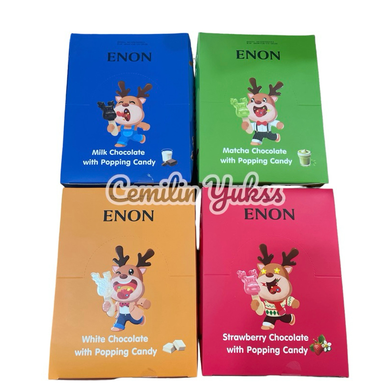 Jual ENON Chocolate With Popping Candy 225g (15Pcs x 15g) Enon Coklat ...