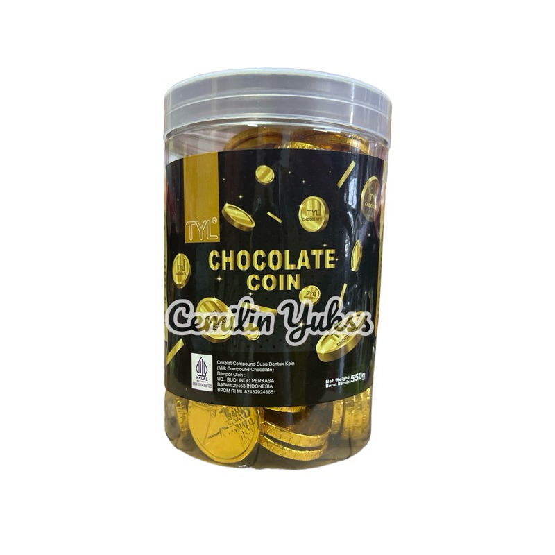 Jual TYL Coin Chocolate 550g Coklat Koin TYL Chocolate Coin | Shopee ...