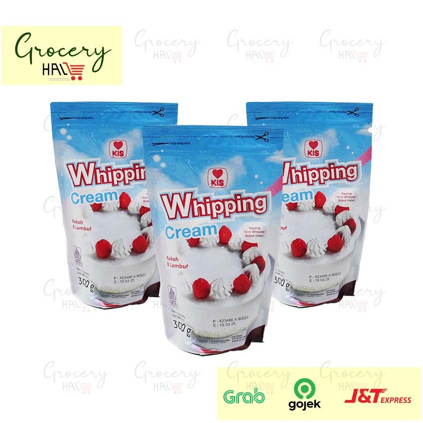 Jual KIS WHIPPING CREAM INSTANT 300 GRAM - WHIPPED CREAM BUBUK INSTANT ...